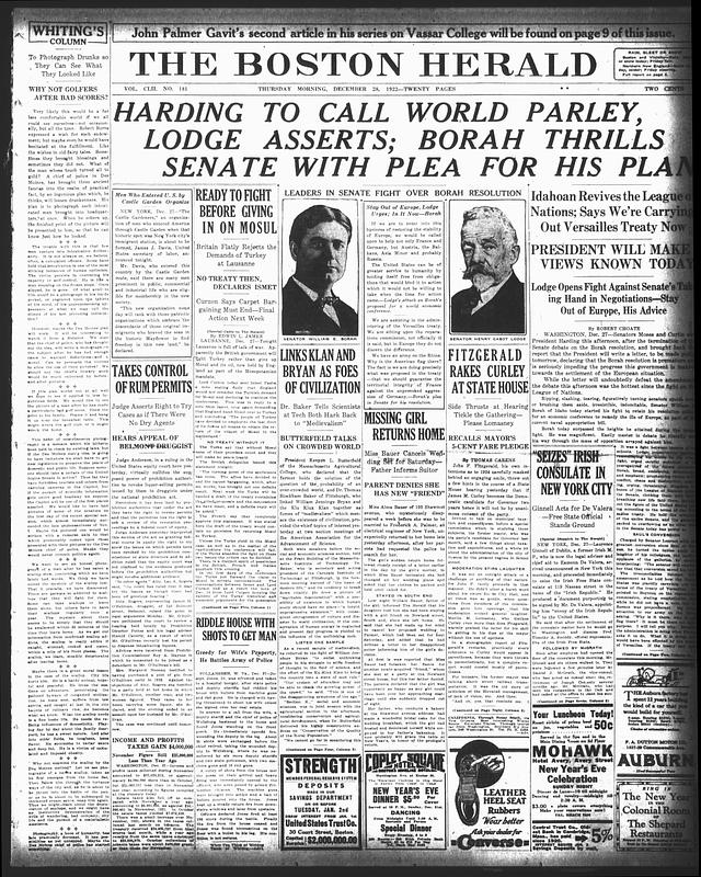 Boston Herald. December 28, 1922 - Digital Commonwealth