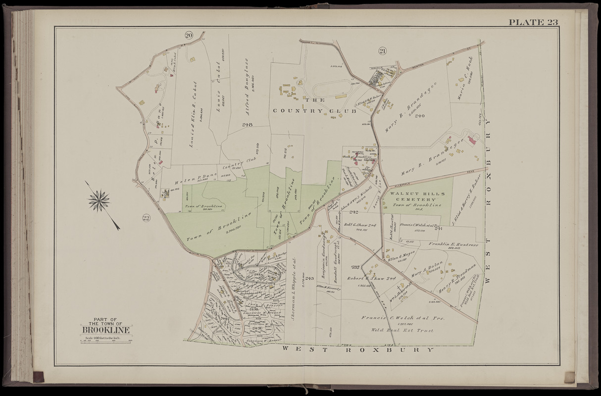 Atlas of the town of Brookline, Norfolk County, Massachusetts : from ...