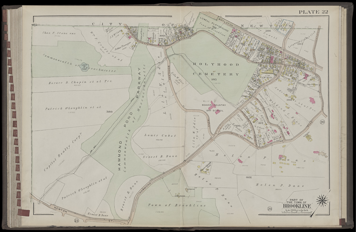 Atlas of the town of Brookline, Norfolk County, Massachusetts : from ...