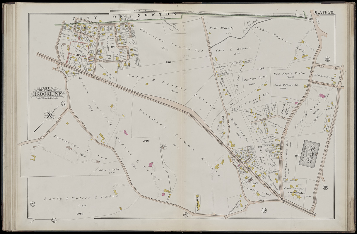 Atlas of the town of Brookline, Norfolk County, Massachusetts - Digital ...