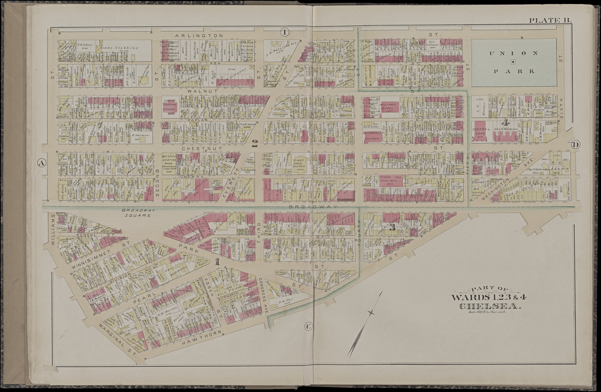 Atlas of the city of Chelsea and the towns of Revere and Winthrop ...