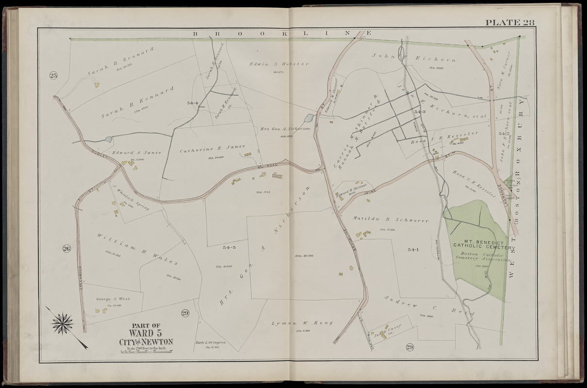 Atlas of the city of Newton, Massachusetts : from actual surveys and ...