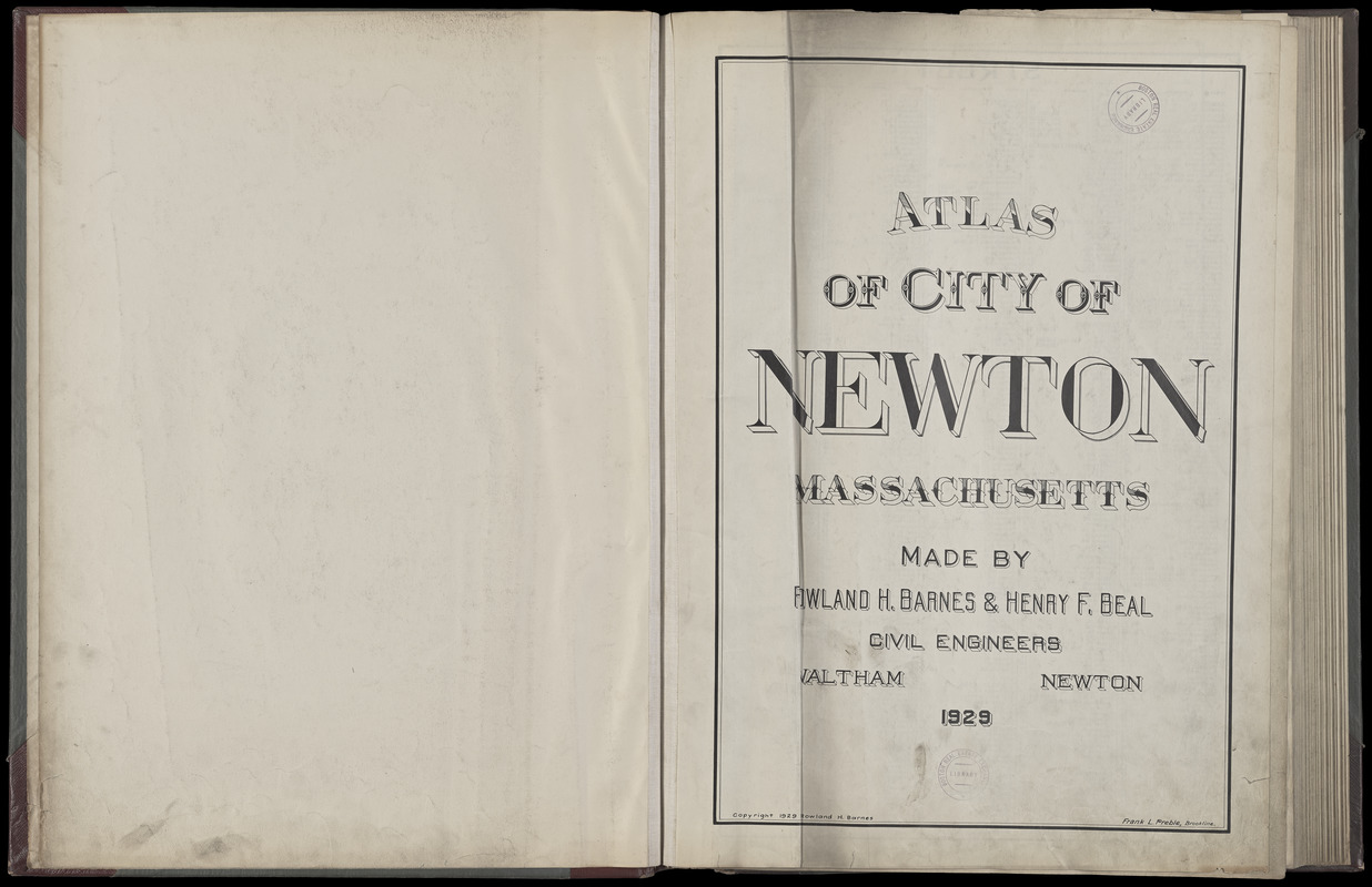 Atlas of the city of Newton, Massachusetts - Digital Commonwealth