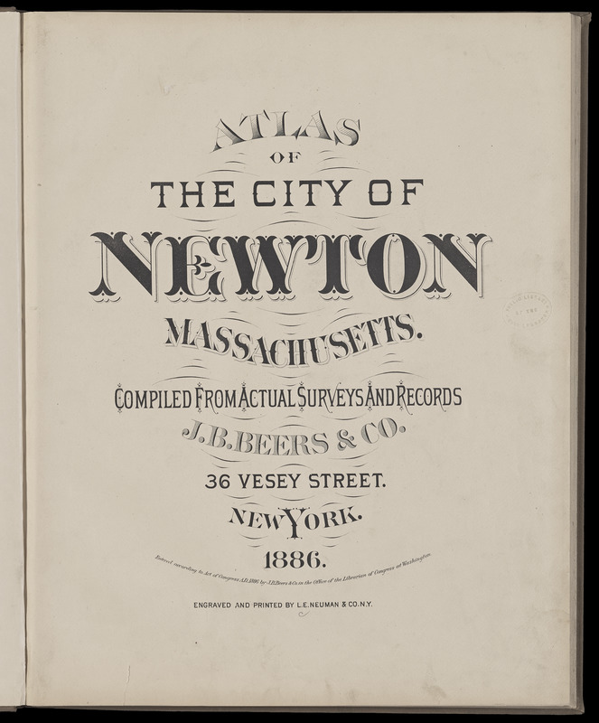 Atlas of the city of Newton, Massachusetts - Digital Commonwealth