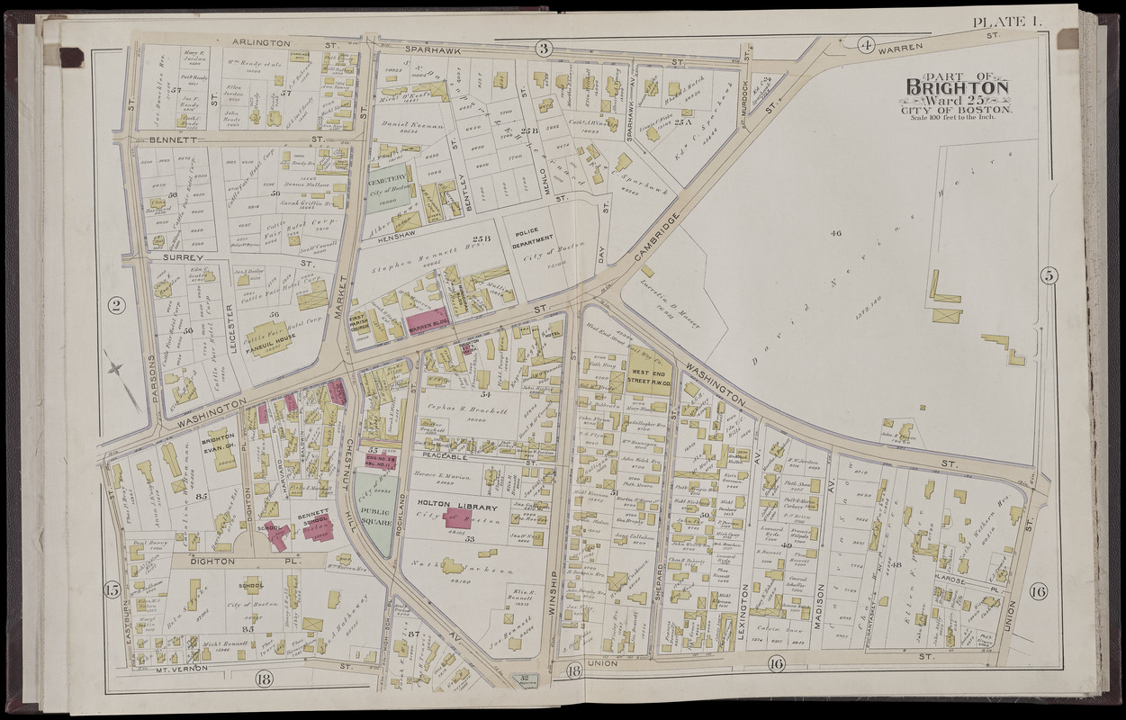 Atlas of the city of Boston, volume seven, Brighton, Mass. - Digital ...