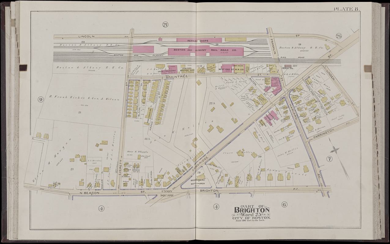 Atlas of the city of Boston, volume seven, Brighton, Mass. - Digital ...
