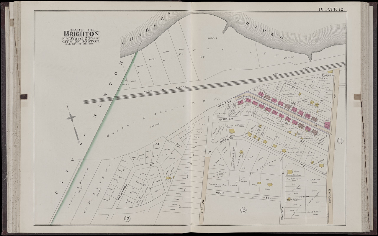 Atlas of the city of Boston, volume seven, Brighton, Mass. : from ...