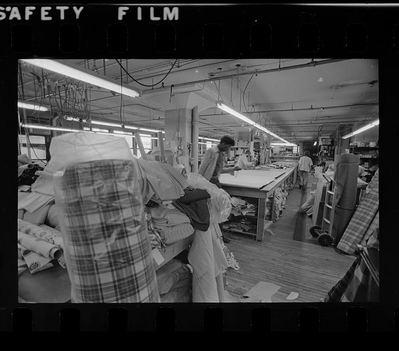Garment center workers, Kneeland Street, Boston - Digital Commonwealth