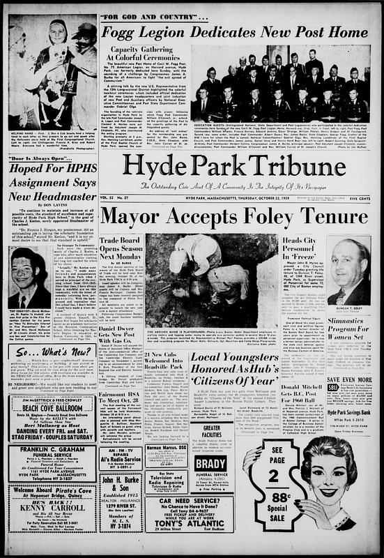 Hyde Park Tribune. October 22, 1959 - Digital Commonwealth