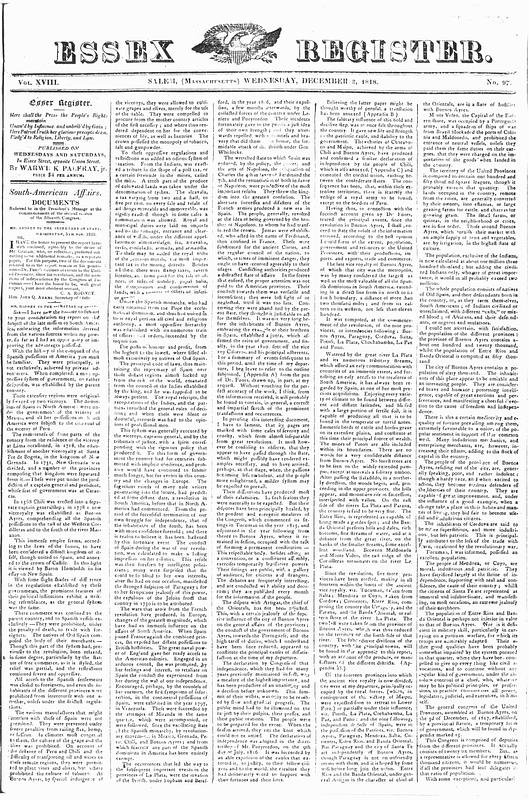 Essex Register. December 02, 1818 - Digital Commonwealth