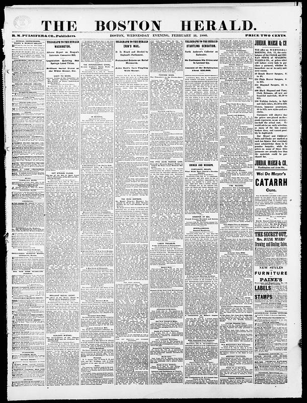 The Boston Herald. February 11, 1880 - Digital Commonwealth