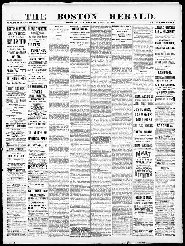 The Boston Herald. March 22, 1880 - Digital Commonwealth