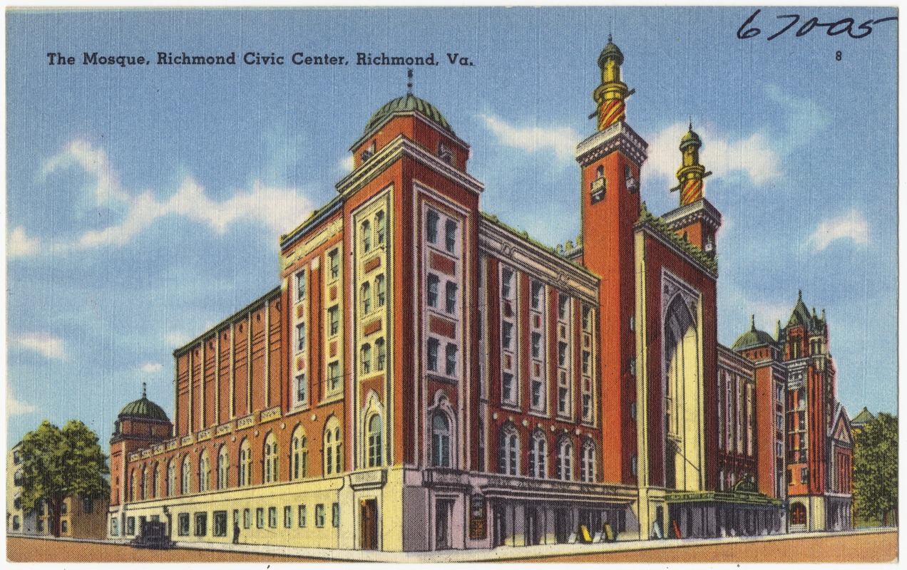 The mosque, Richmond Civic Center, Richmond, Va. - Digital Commonwealth