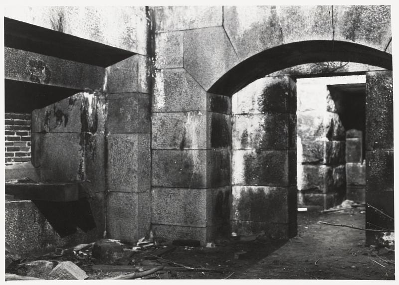 Ft. Independence, Castle Island, South Boston. Photo of interior before ...