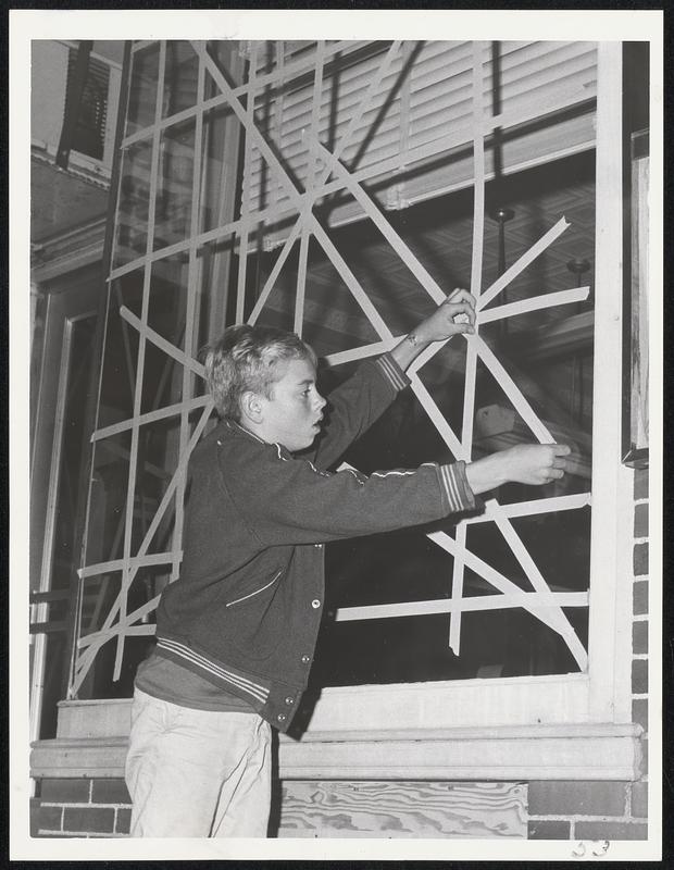 Taped Windows were a common sight along Main street in Wareham last ...
