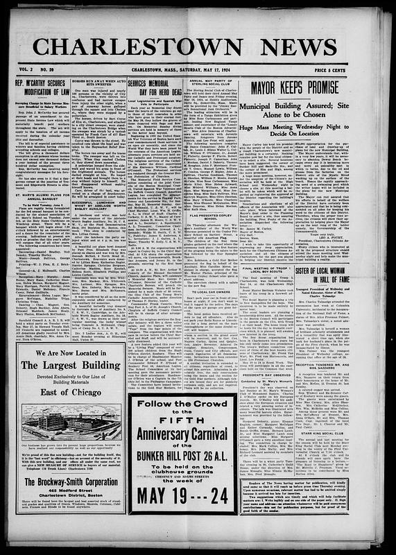 The Charlestown News. May 17, 1924 - Digital Commonwealth