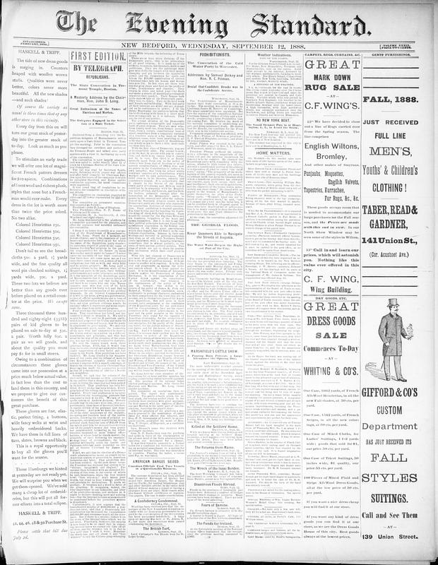 Evening Standard. September 12, 1888 - Digital Commonwealth