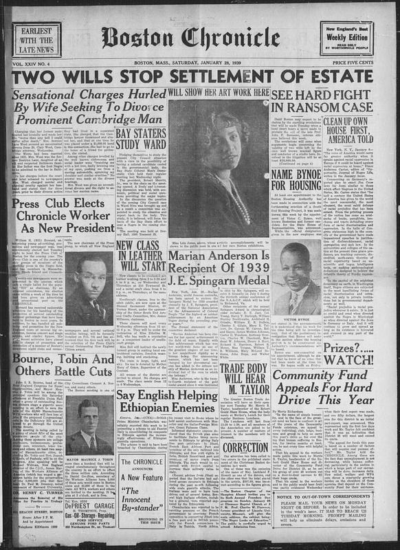 Boston Chronicle. January 28, 1939 - Digital Commonwealth