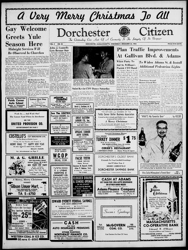 The Dorchester Citizen. December 23, 1953 - Digital Commonwealth
