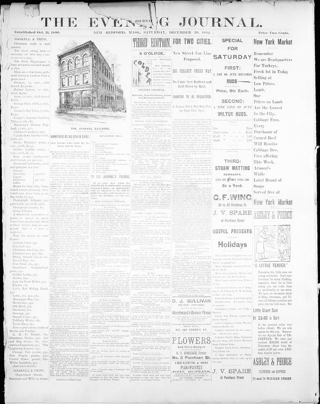 The Evening Journal. December 10, 1892 - Digital Commonwealth
