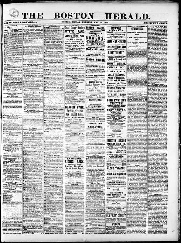 The Boston Herald. May 12, 1876 - Digital Commonwealth