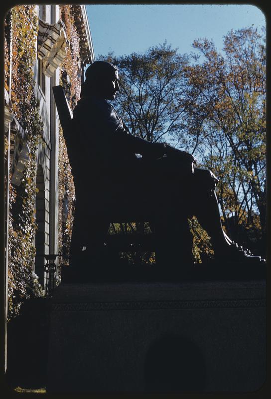 John Harvard statue - Digital Commonwealth