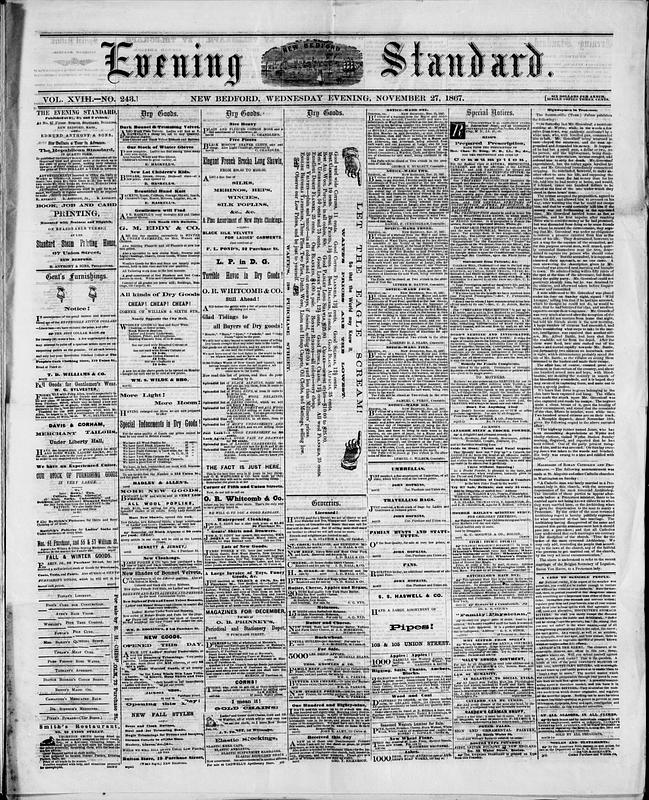Evening Standard. November 27, 1867 - Digital Commonwealth