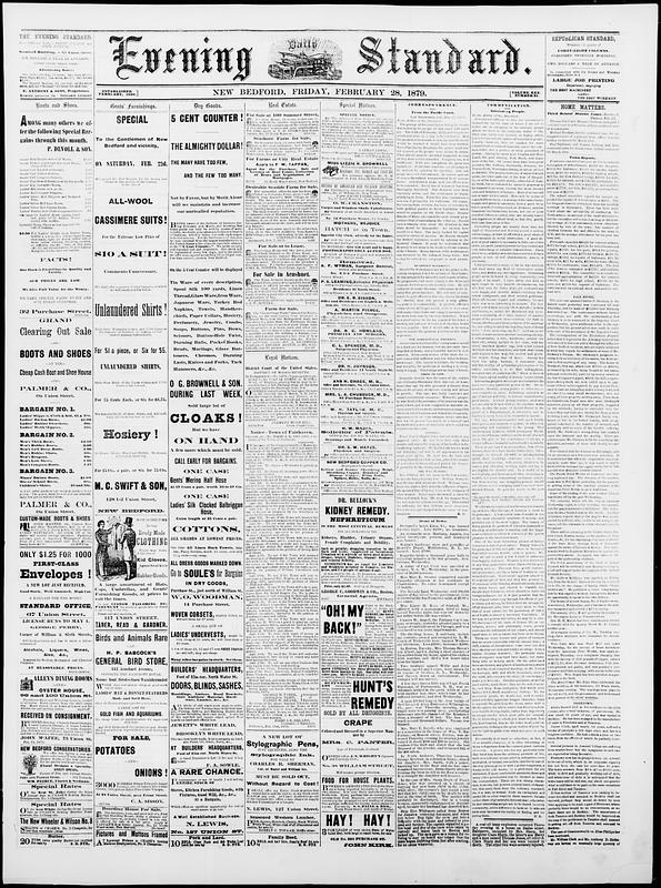 Evening Standard. February 28, 1879 - Digital Commonwealth