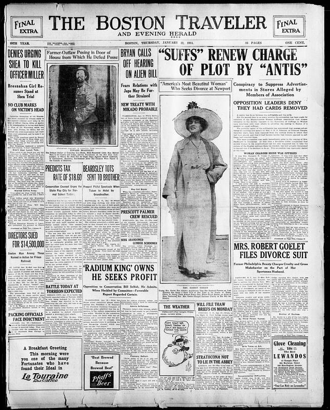 Boston Traveler and Evening Herald. January 22, 1914 - Digital Commonwealth