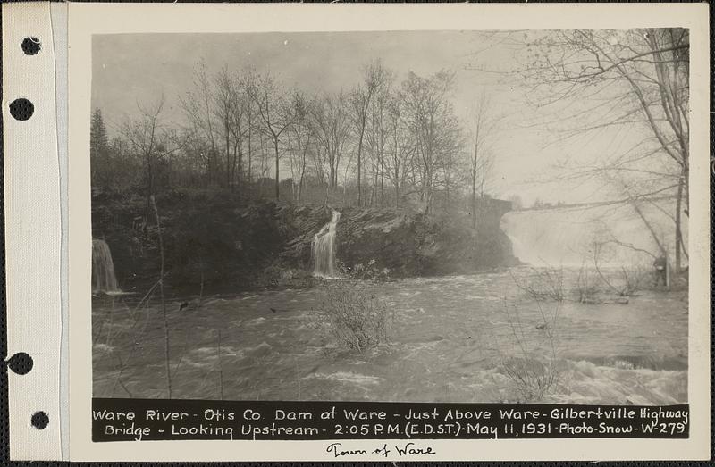 Ware River, Otis Co., dam at Ware, just above Ware-Gilbertville Highway ...