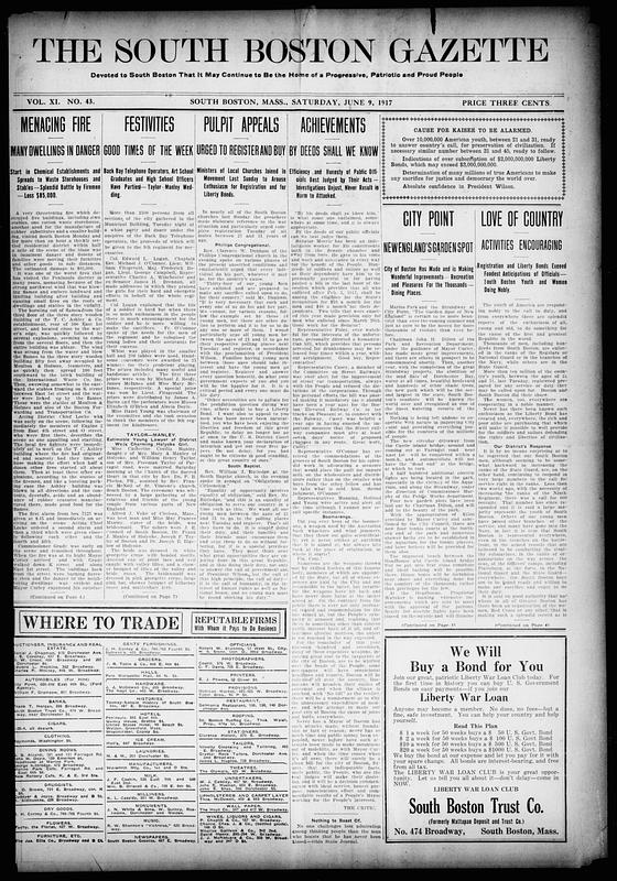 South Boston Gazette, June 09, 1917 - Digital Commonwealth