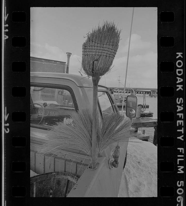 Broom art in truck - Digital Commonwealth