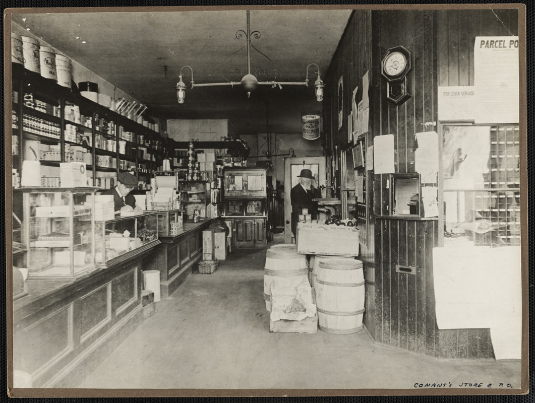 Conant’s store & post office interior view - Digital Commonwealth