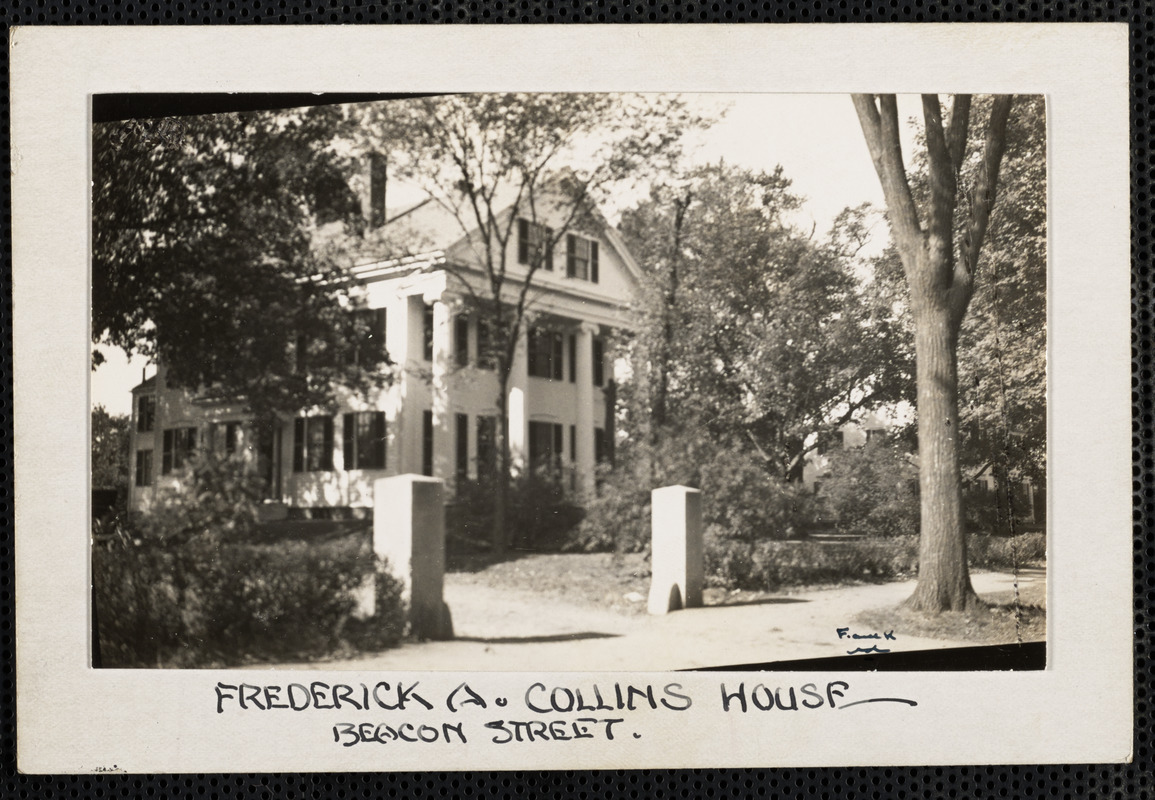 Frederick A. Collins House on Beacon Street - Digital Commonwealth