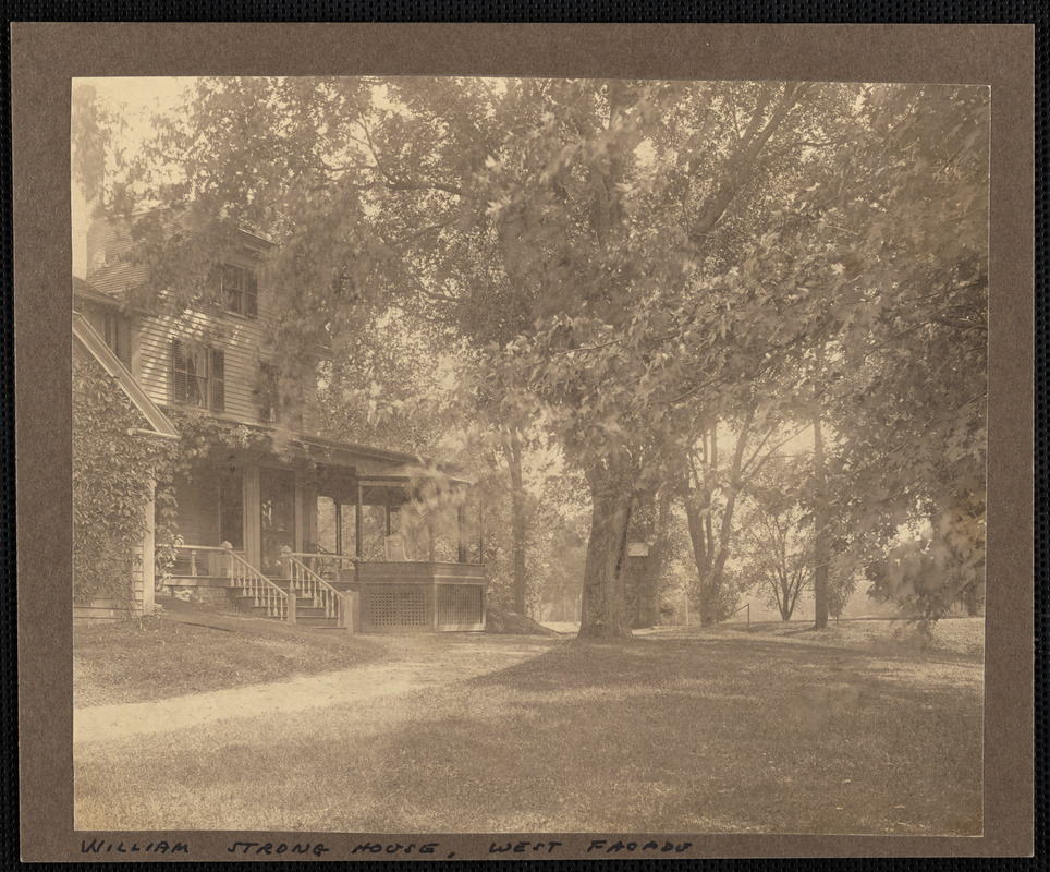 William Strong House, west façade - Digital Commonwealth