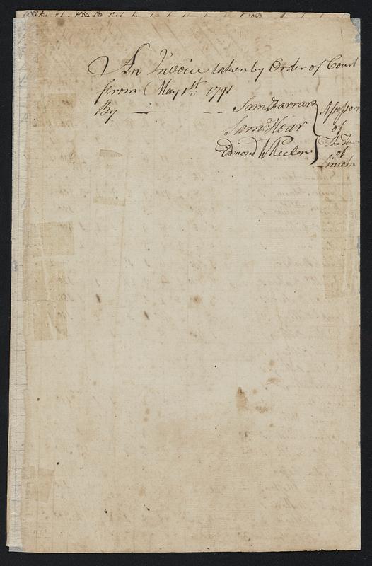 Valuation book, May 1791 - Digital Commonwealth