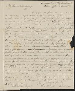 Jason Goulding to George Coffin, 20 October 1838 - Digital Commonwealth