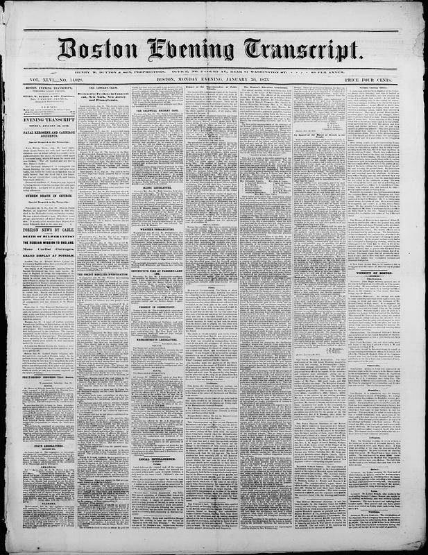 Boston Evening Transcript - Digital Commonwealth