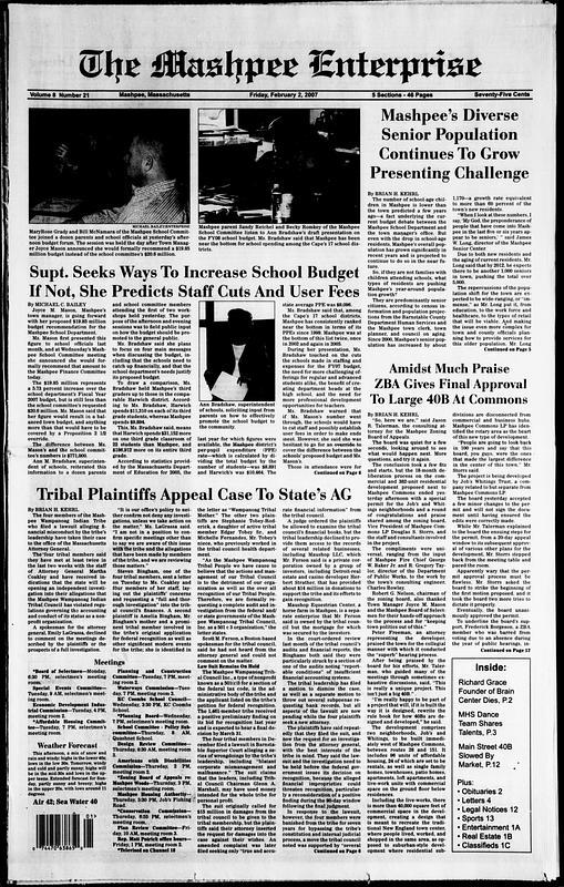 The Mashpee Enterprise. February 02, 2007 - Digital Commonwealth