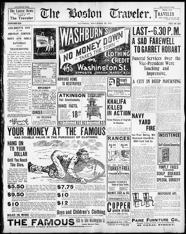 The Boston Traveler. November 25, 1899 - Digital Commonwealth