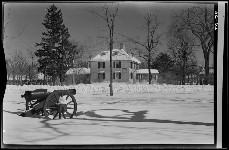 The Buckman Tavern in contrasting seasons, winter, Lexington - Digital ...