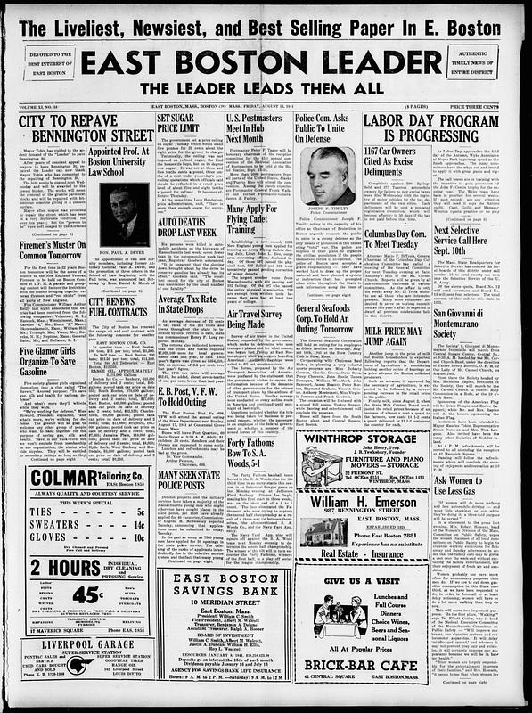East Boston Leader, August 15, 1941 - Digital Commonwealth