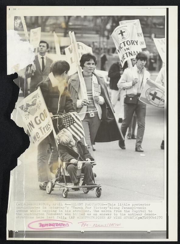Silent Protester--This little protester participates in Saturday's ...