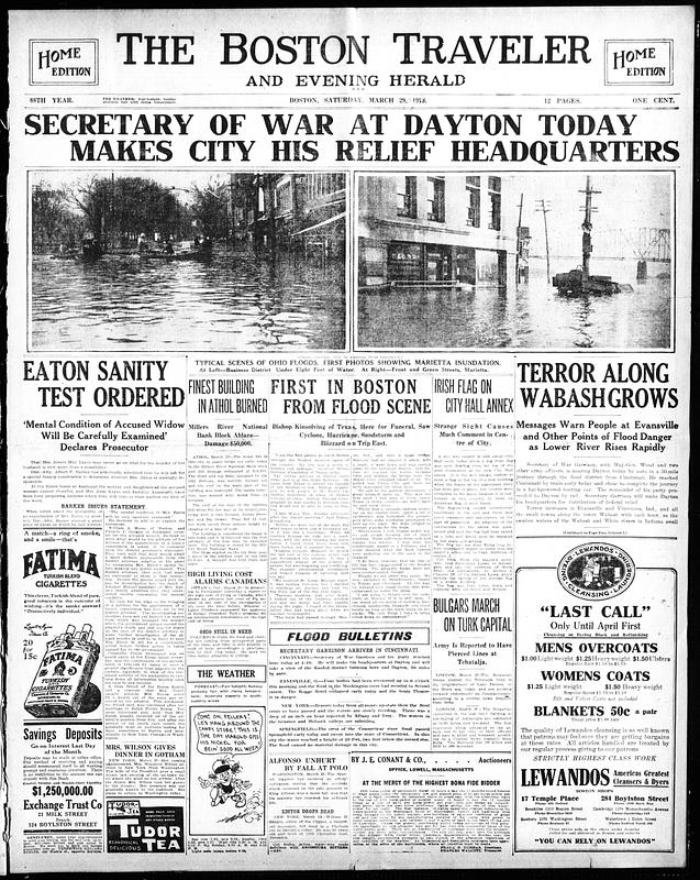Boston Traveler and Evening Herald. March 29, 1913 - Digital Commonwealth