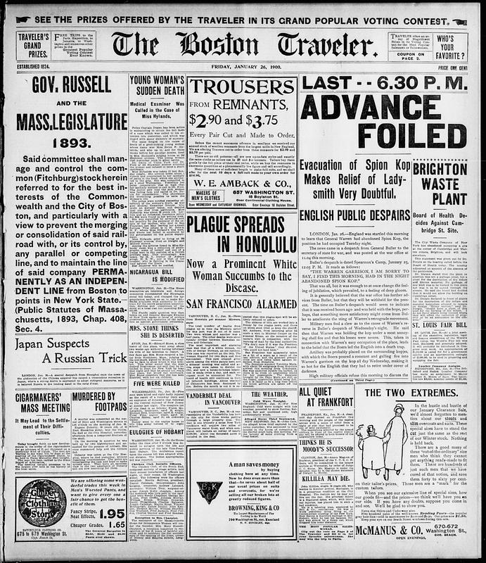 The Boston Traveler. January 26, 1900 - Digital Commonwealth