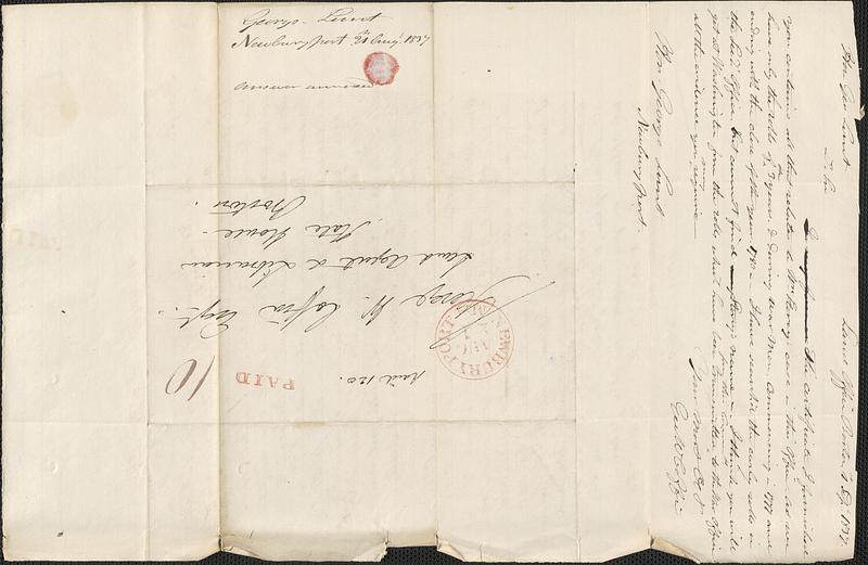 George Lunt to George Coffin, 21 August 1837 - Digital Commonwealth