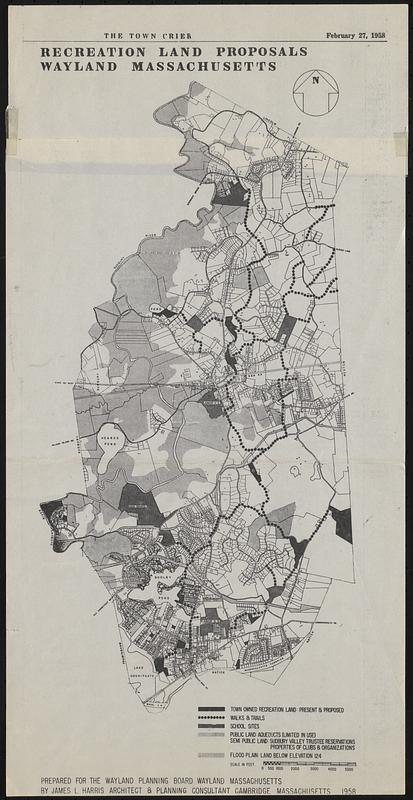 Recreation land proposals, Wayland, Massachusetts - Digital Commonwealth