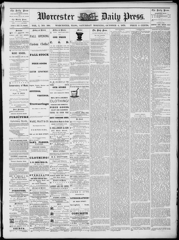 Worcester Daily Press - Digital Commonwealth