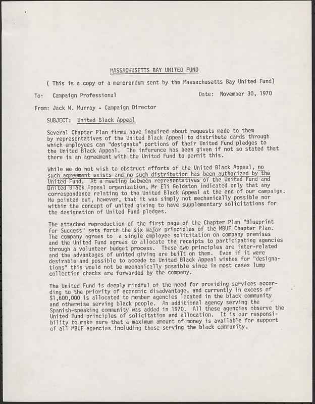 Massachusetts Bay United Fund - Digital Commonwealth