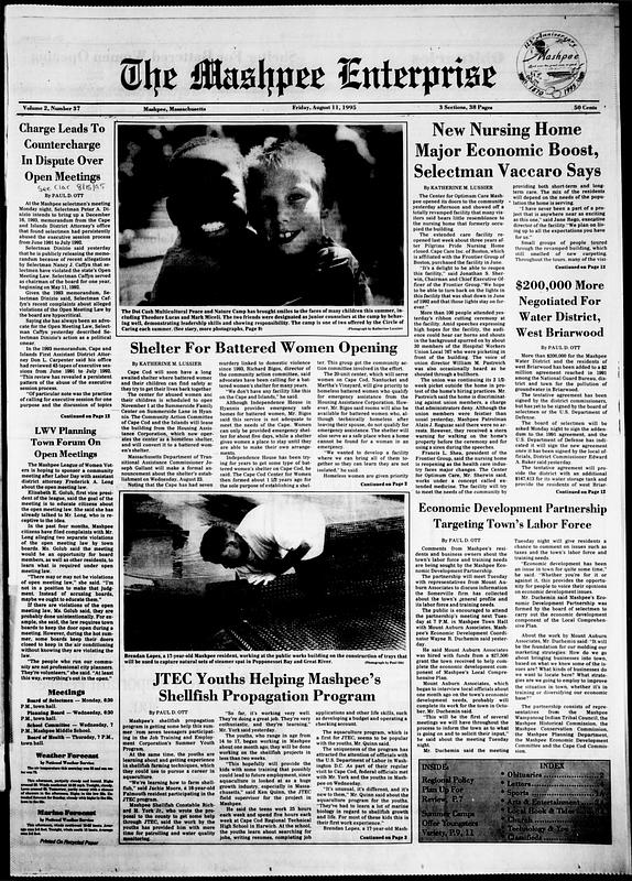 The Mashpee Enterprise. August 11, 1995 - Digital Commonwealth